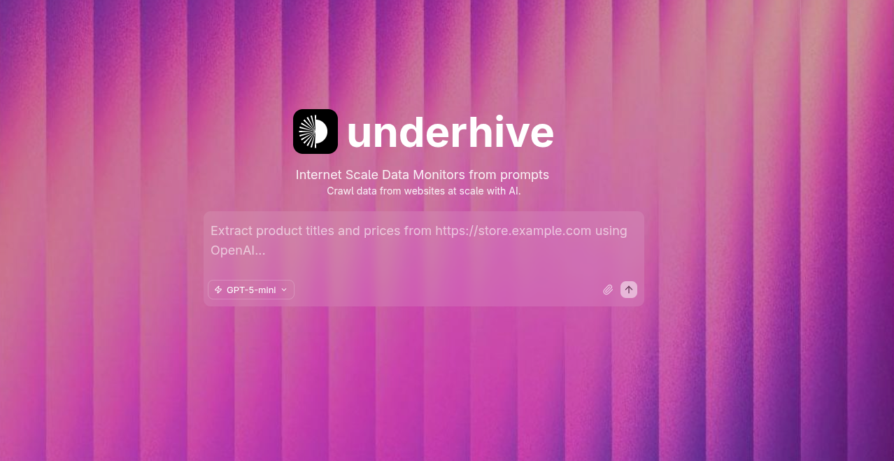 Underhive - Internet Scale Data Listening